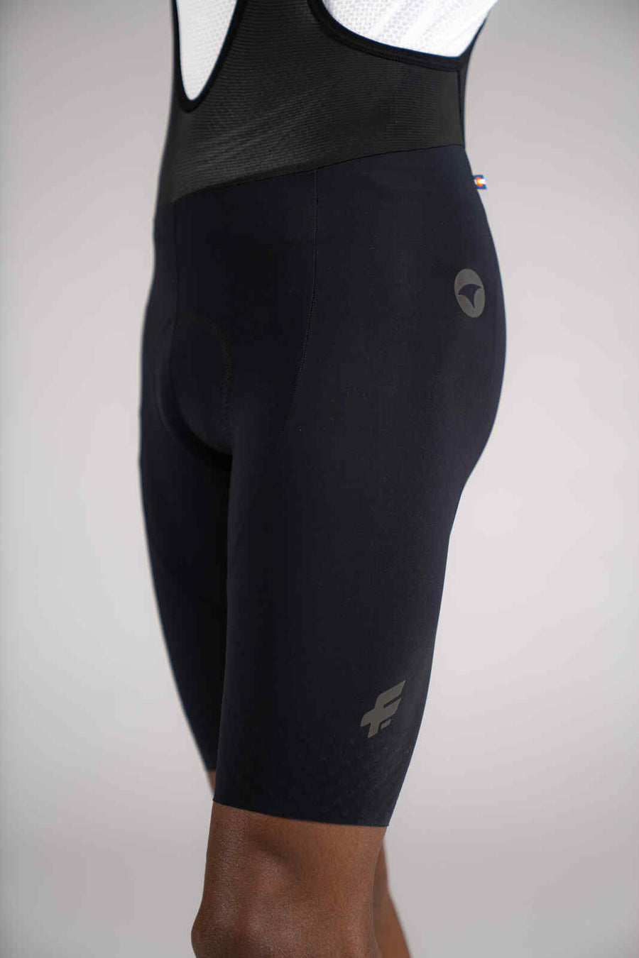 Men's Black Featherweight Flyte Cycling Bibs | Pactimo