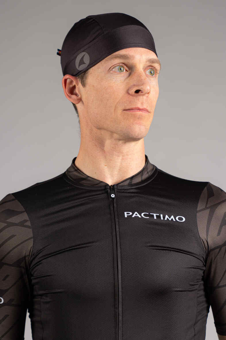 Moisture-Wicking Black Cycling Skull Cap | Pactimo