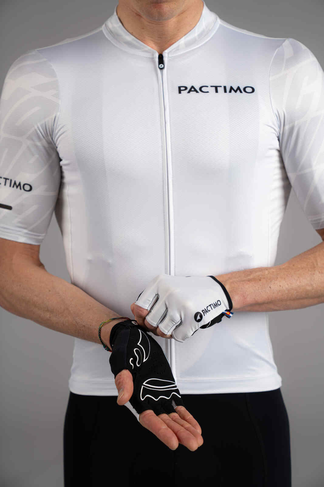 Pure White Cycling Gloves - Lightweight & Comfortable | Pactimo
