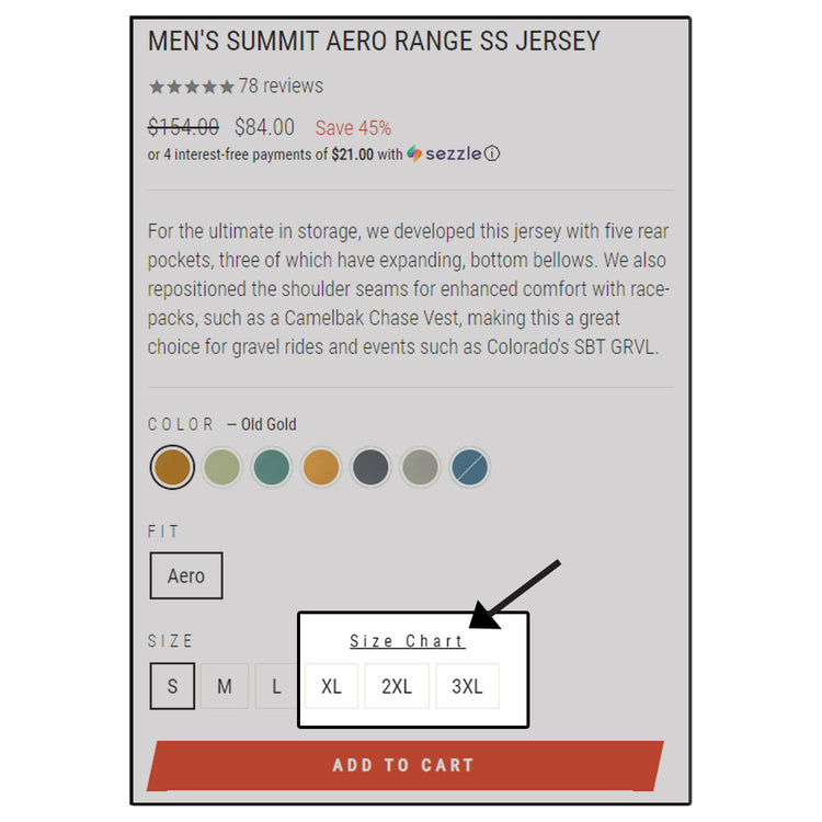 Pactimo Size Chart - Cycling Jerseys & Bibs for Men & Women - Pactimo