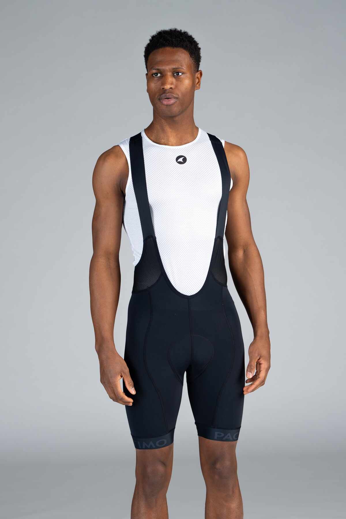 Men's Black Cycling Bibs | Ascent Vector | Pactimo