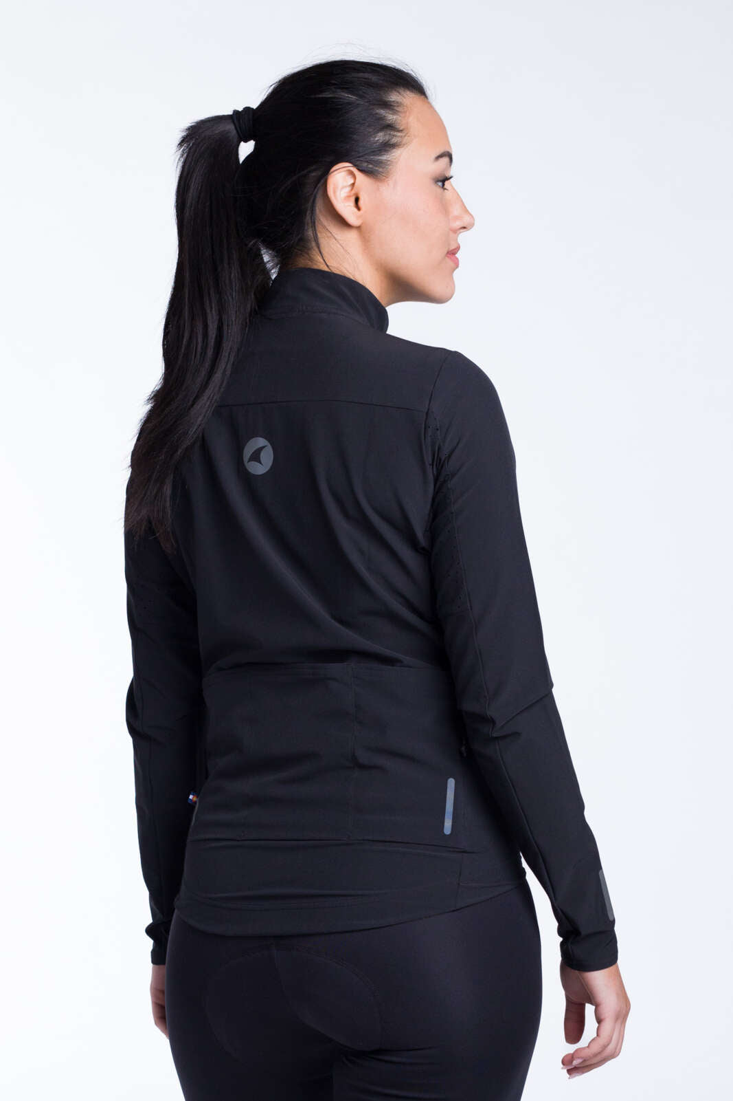 Women's Black Cycling Jacket | Wind & Water Resistant | Pactimo